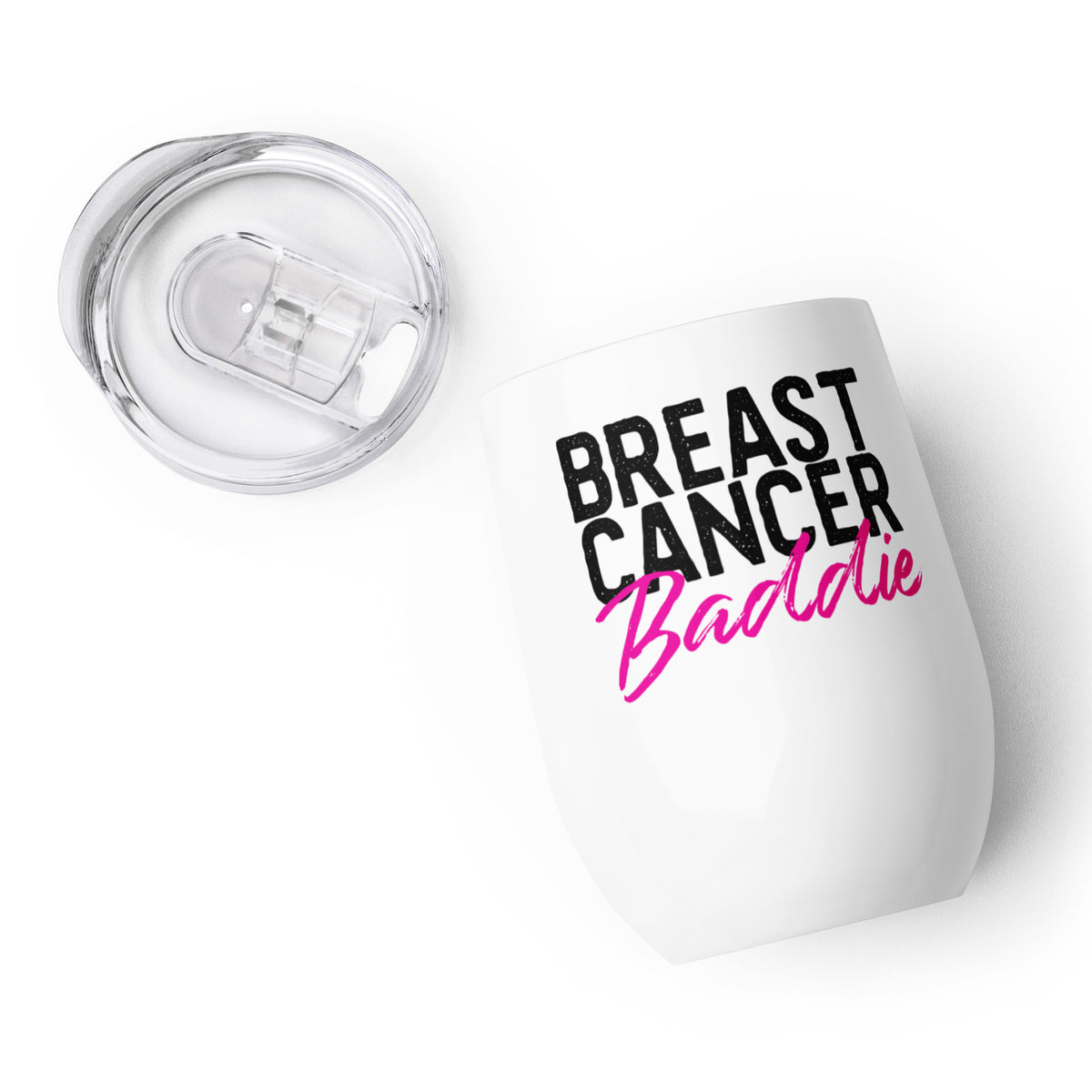 Breast Cancer Baddie Tumbler – For the Breast of Us